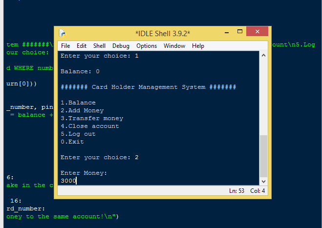 Card Holder Management System in Python Free Source Code | SourceCodester